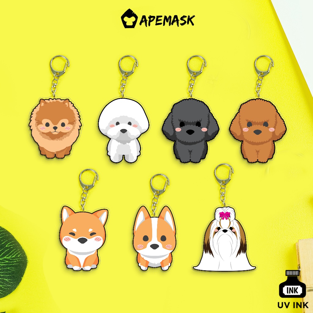 Jual Gantungan Kunci - Keychain Dog Puppy Doggy Anjing Pom, Corgi ...
