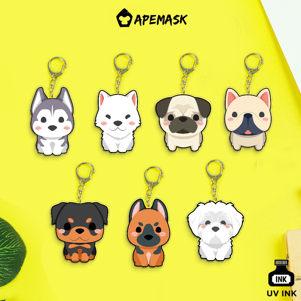 Jual Gantungan Kunci - Keychain Dog Puppy Doggy Anjing Pom, Corgi ...