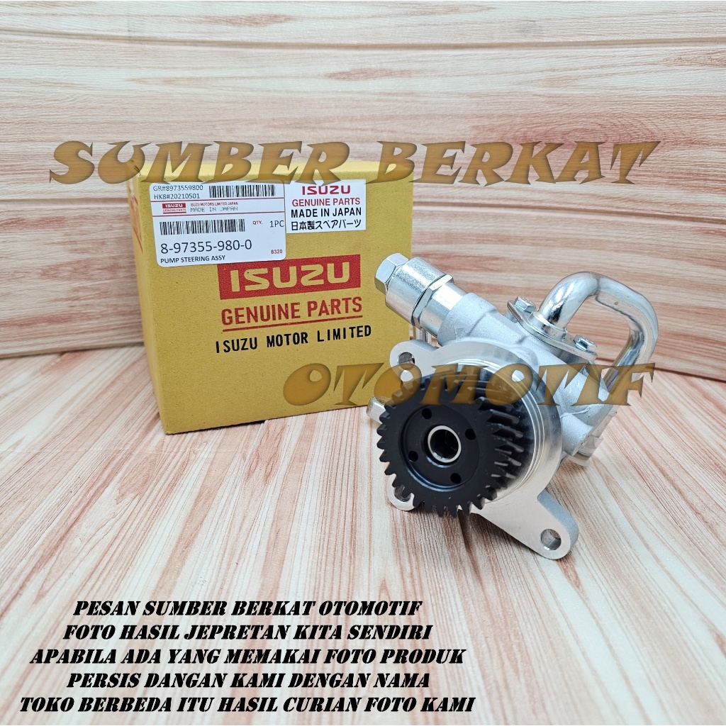 Jual POWER STEERING PUMP PAM ISUZU DMAX D MAX 3000CC 2015 KEBAWAH ...