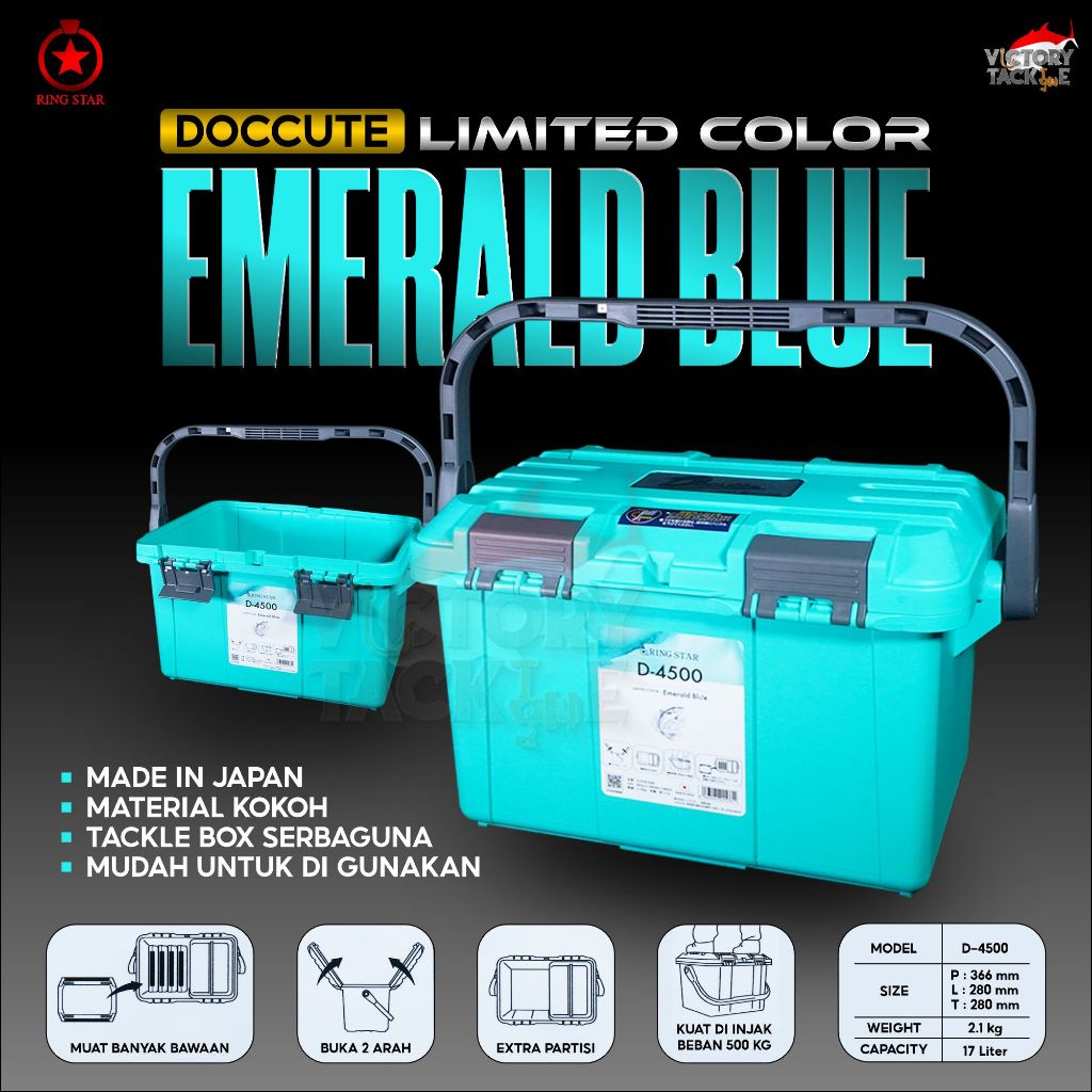 Jual Ring Star Docutte D-4500 Limited Color Emerald Blue Box Pancing ...