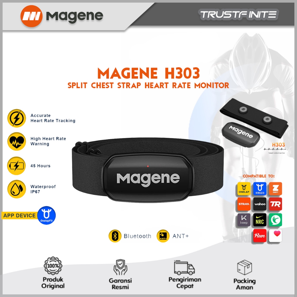 Jual Magene H303 Heart Rate Monitor Sensor New Original | Shopee Indonesia