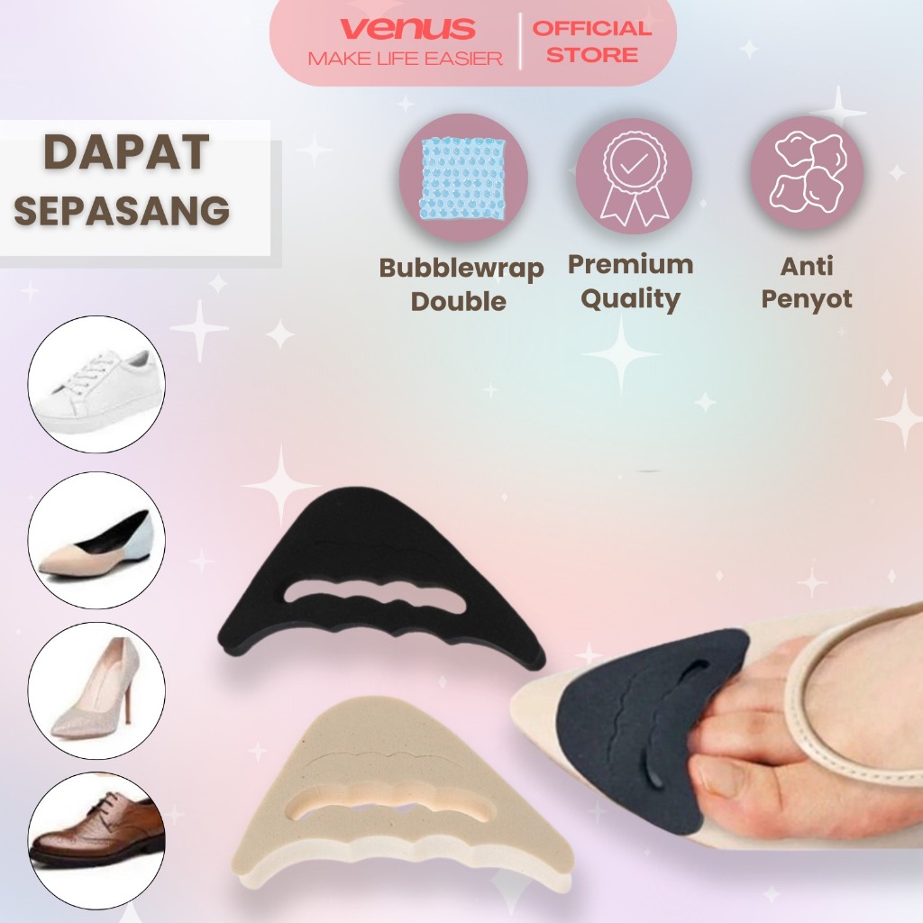 Jual VENUSJKT - (SEPASANG) Ganjelan Depan Spons Busa Sepatu Longgar ...