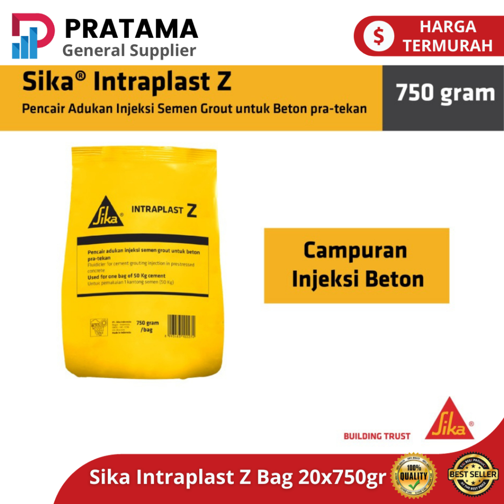 Jual Sika Intraplast Z Bag Campuran Pencair Adukan Injeksi Beton 750gr ...