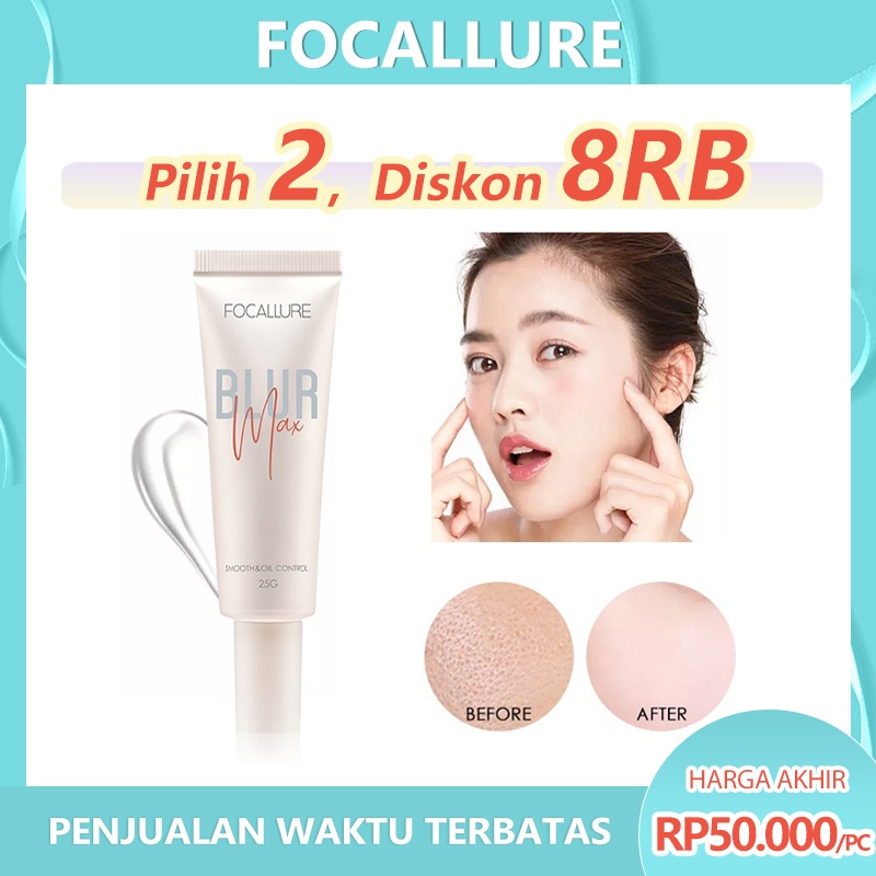 Jual FOCALLURE BLURMAX Makeup Primer Oil Control Keep All Day Base Makeup FA138 | Shopee Indonesia