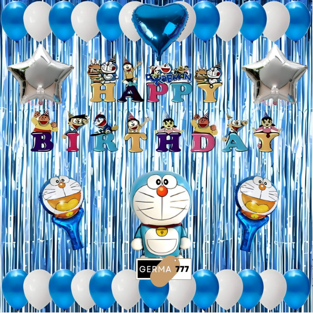 Jual Paket Dekorasi Ulang Tahun Anak Set Dekor Banner Karakter Doraemon ...