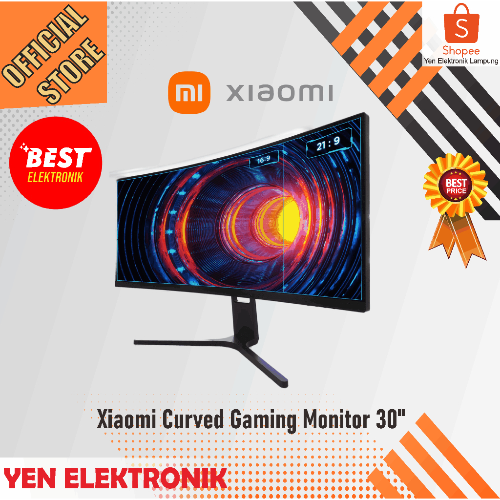 Jual Monitor Curve Xiaomi Mi Gaming 30" 1800R WFHD 200HZ FreeSync DP ...