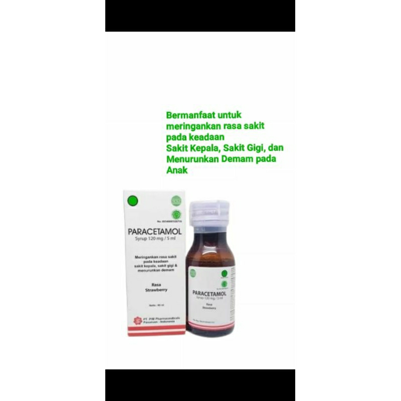 Jual Paracetamol Pim 120mg/5ml Sirup 60ml (per Botol) | Shopee Indonesia
