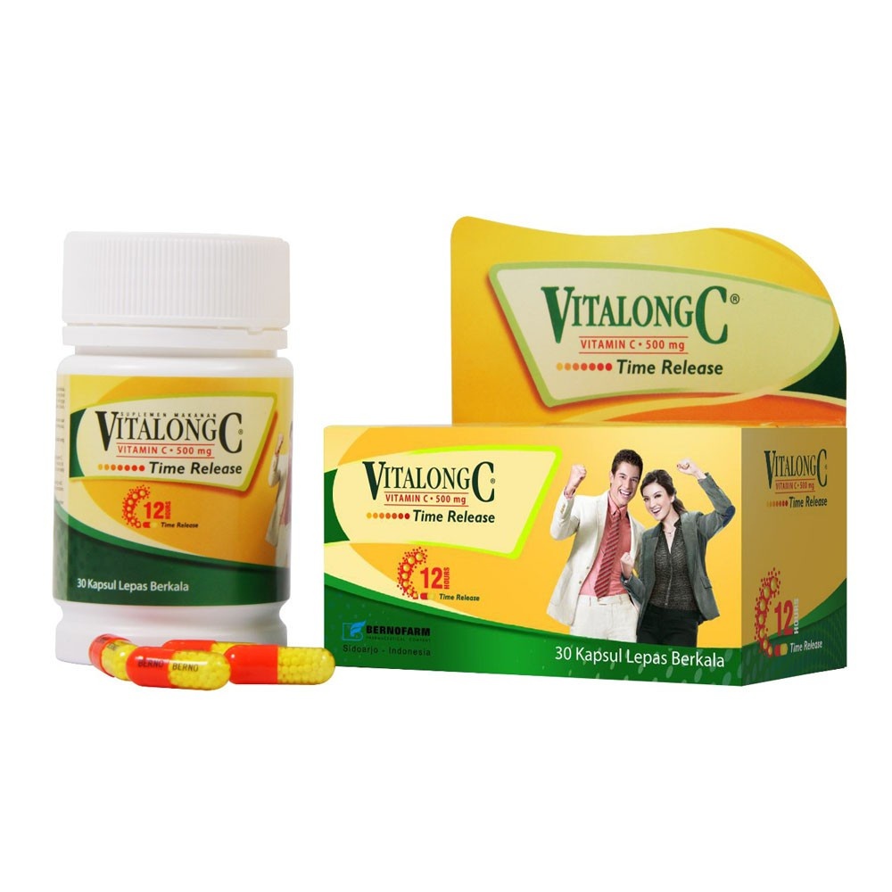 Jual VITALONG C Botol Isi 30 Tablet - Vitamin C 500 MG | Shopee Indonesia