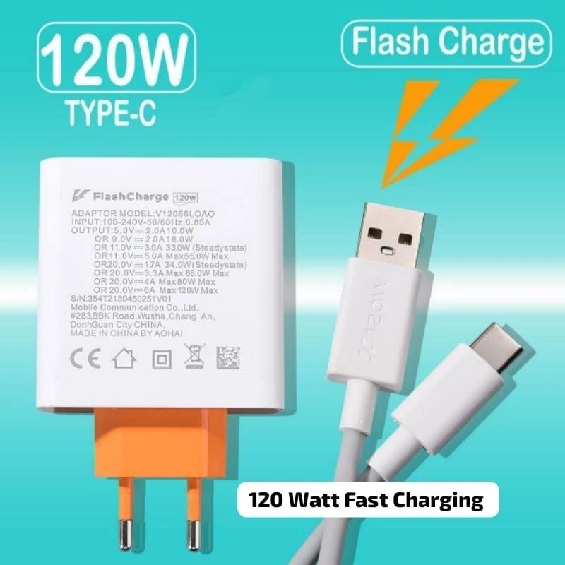 Jual Charger Vivo Fast Charging Type C 120W 66W 44W 200W 80W Real Watt ...