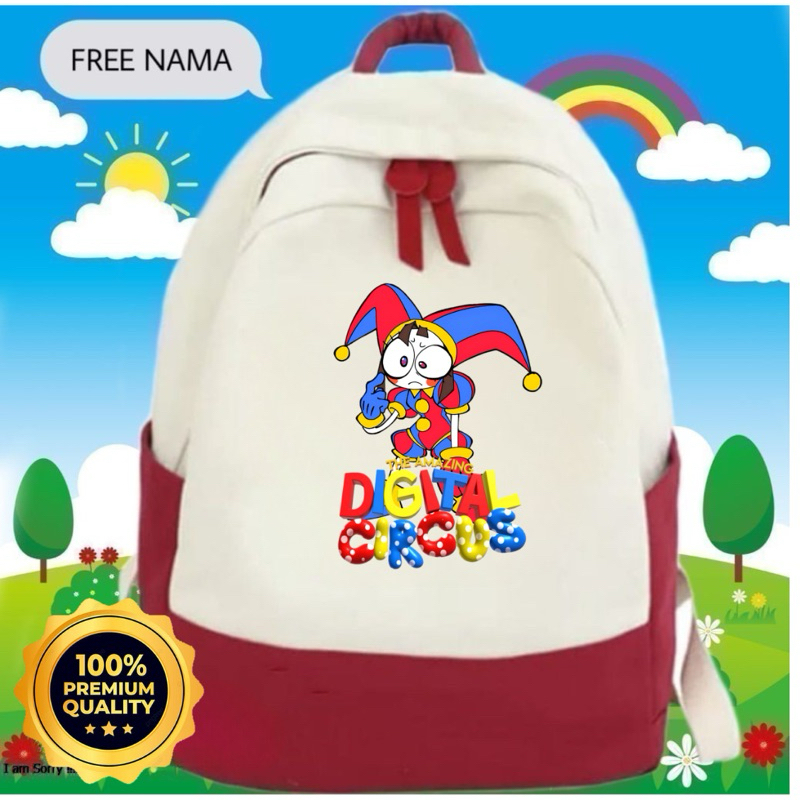 Jual TAS SEKOLAH ANAK DIGITAL CIRCUS POMNI | Shopee Indonesia