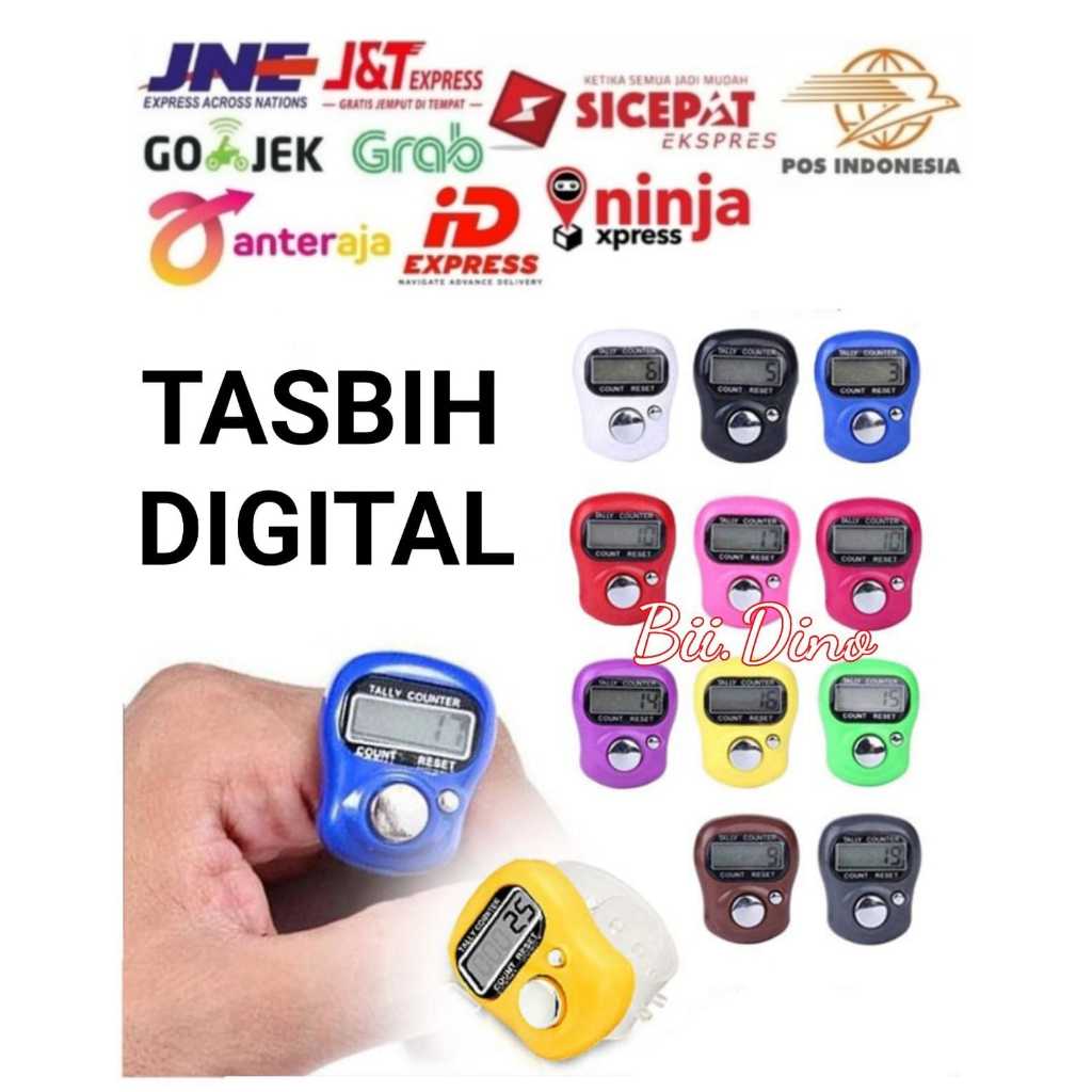 Jual Tasbih Digital Mini Tally Finger Counter 5 digit LCD Screen Ibadah ...