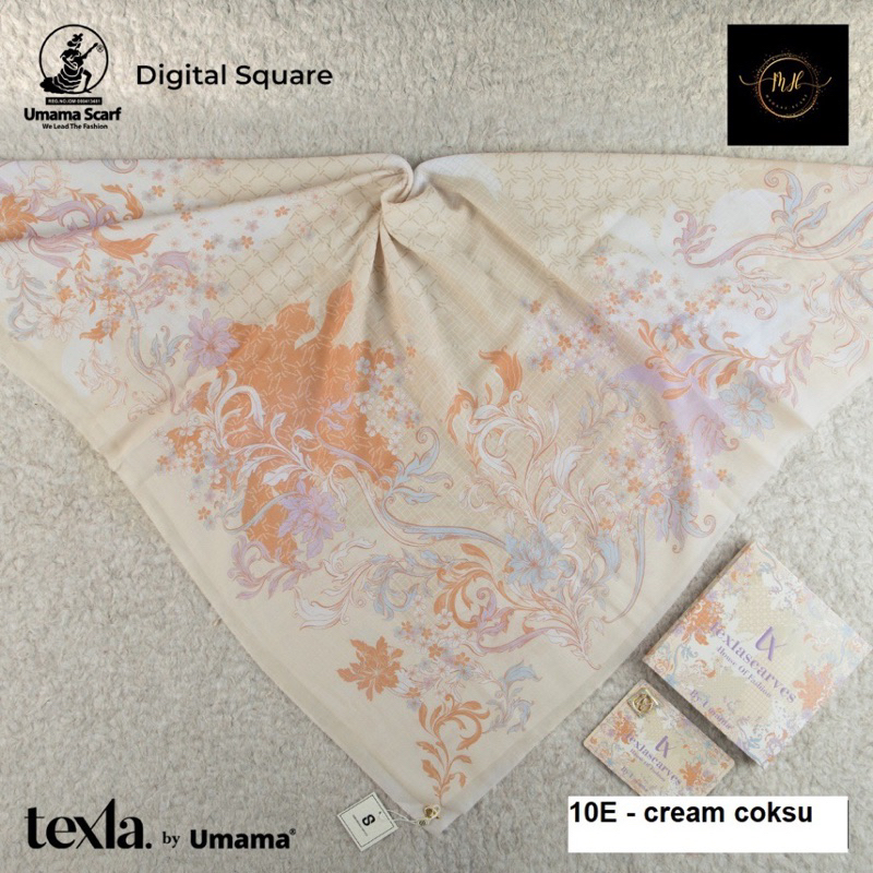 Jual Umama Scarves Digital Premium Box Gratis Brooch / Ukuran 110x110cm ...