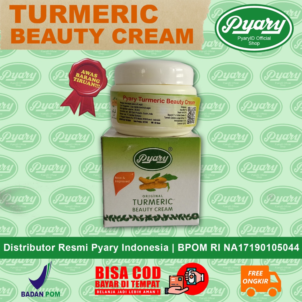 Jual BPOM CREAM Turmeric Pyary ORIGINAL | Shopee Indonesia