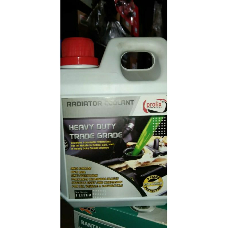 Jual AIR RADIATOR MOTOR DAN MOBIL MERK PROLIX 1LITER / AIR COOLANT ...
