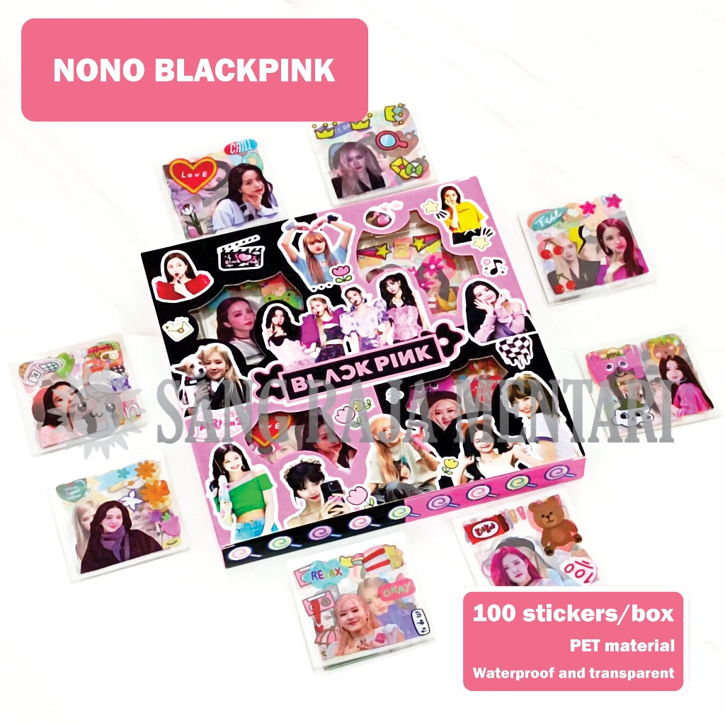 Jual Stiker MOMO NEW NONO Dapat Box isi 100 Lembar | Waterproof Sticker ...
