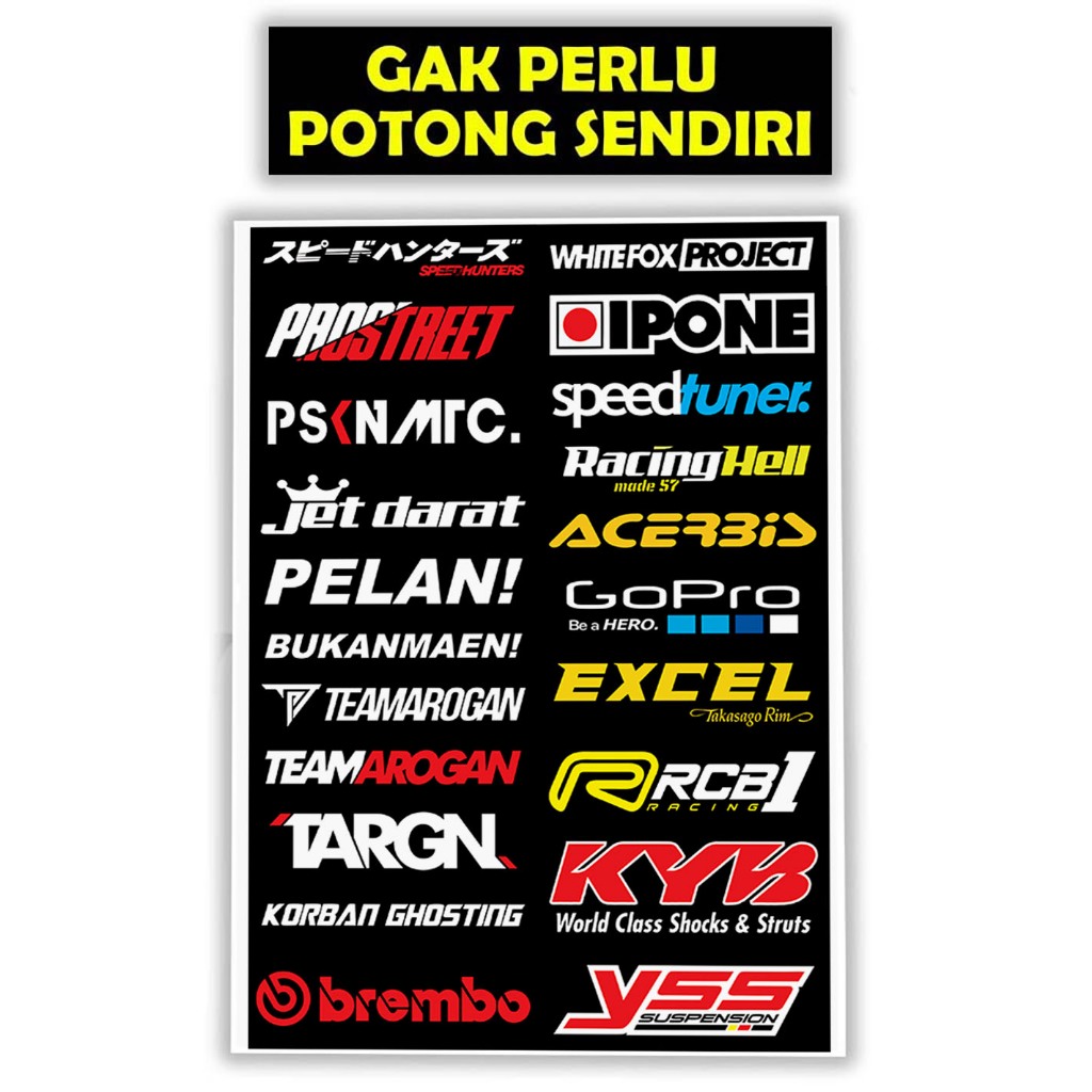 Jual Stiker Motor, Sticker Motor, Stiker Motor Keren, Stiker Racing ...