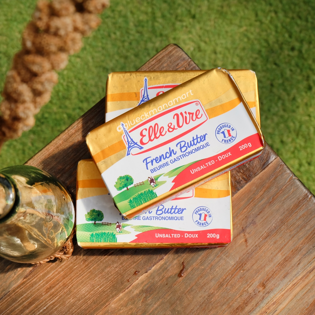 Jual Elle & Vire Unsalted Butter 200 gr | Shopee Indonesia