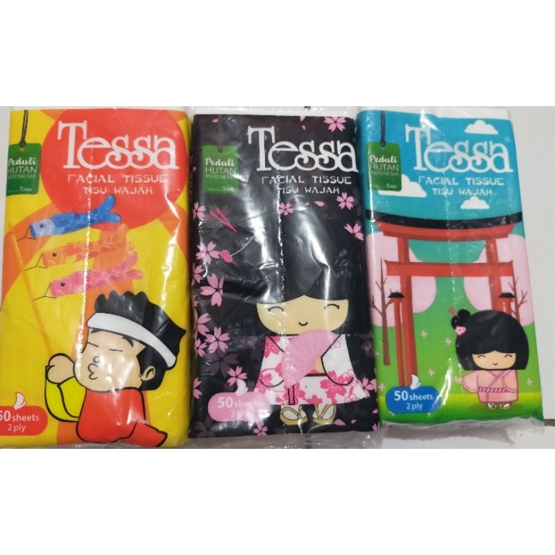 Jual Tessa facial tissue 50sheet 2/3ply | Shopee Indonesia