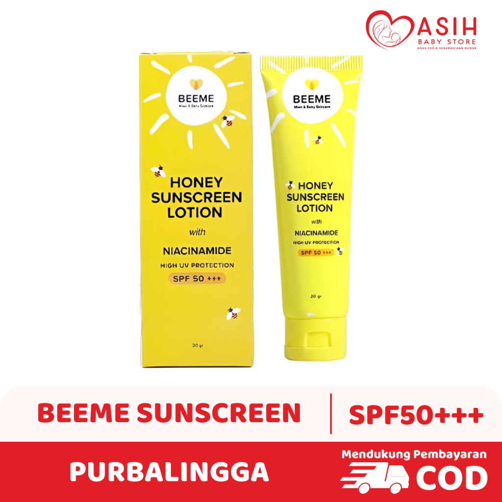 Jual Beeme Honey Sunscreen Lotion SPF50+++ With Niacinamide - Sunscreen ...