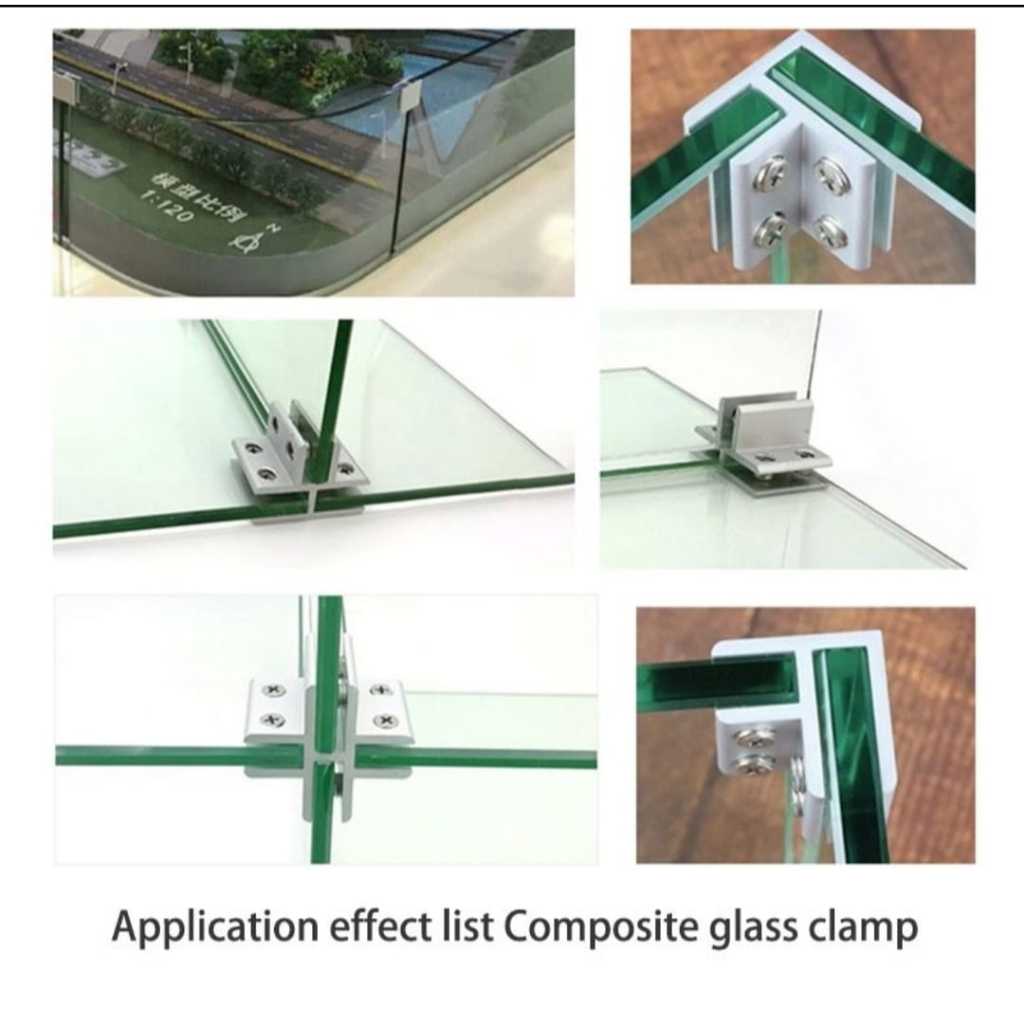 Jual Glass clamp, penjepit kaca mati | Shopee Indonesia