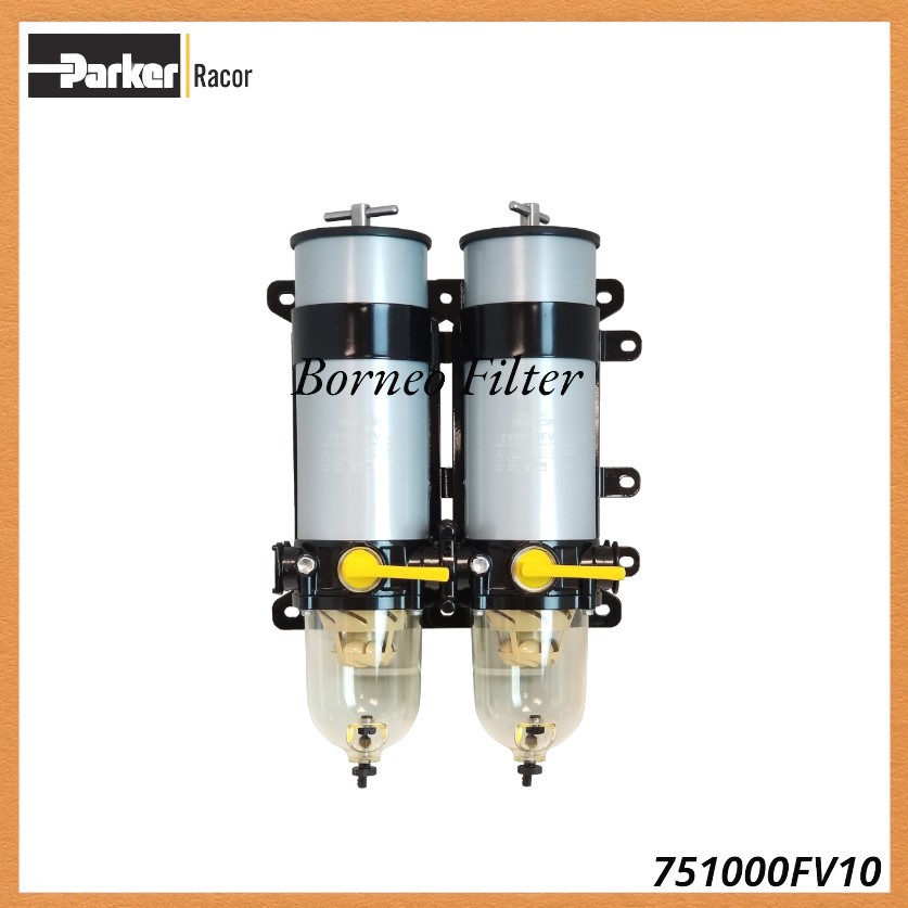 Jual 751000FV10 Parker Racor Genuine Turbine Duplex Fuel Filter Water ...