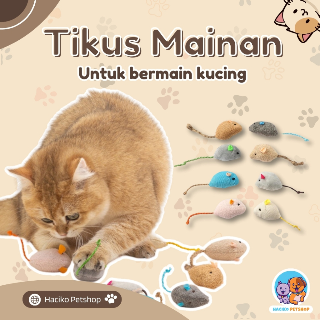 Jual [HACIKO PETSHOP] Tikus Mainan Kucing Tangkap Cat Toy Dog toy ...
