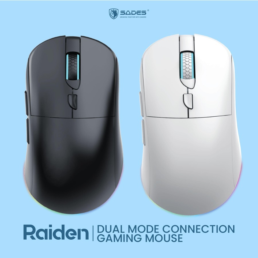 Jual Sades Raiden S33 Dual Mode Wireless Gaming Mouse | Shopee Indonesia