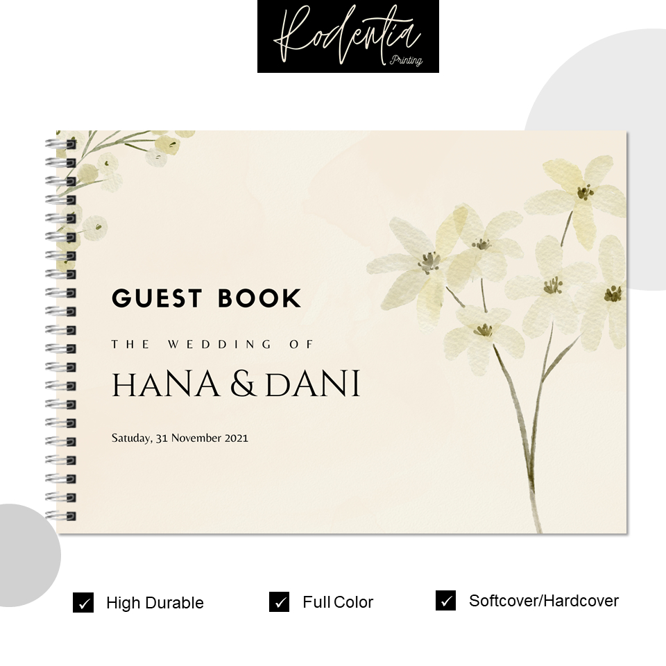 Jual Buku Tamu Guest Book Custom Nama Penikahan Khitanan Soft Cover ...