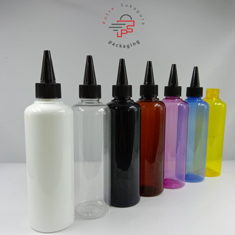 Jual BOTOL KERUCUT 250 ML TINTA / BOTOL PLASTIK PET 250ML | Shopee ...