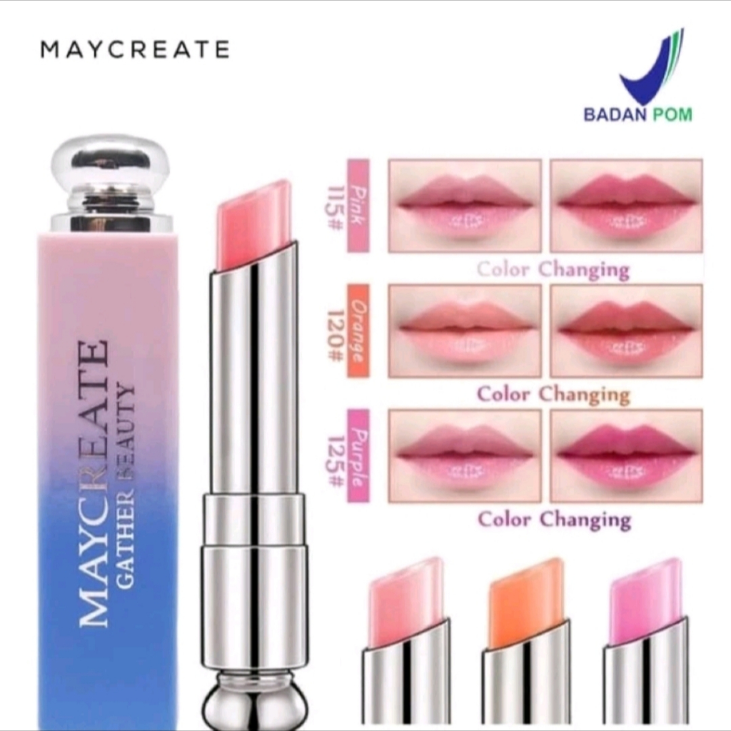Jual ‼️READY‼️MAYCREATE MOISTURIZING LIPSTICK BPOM LIPSTICK MAYCREATE ...