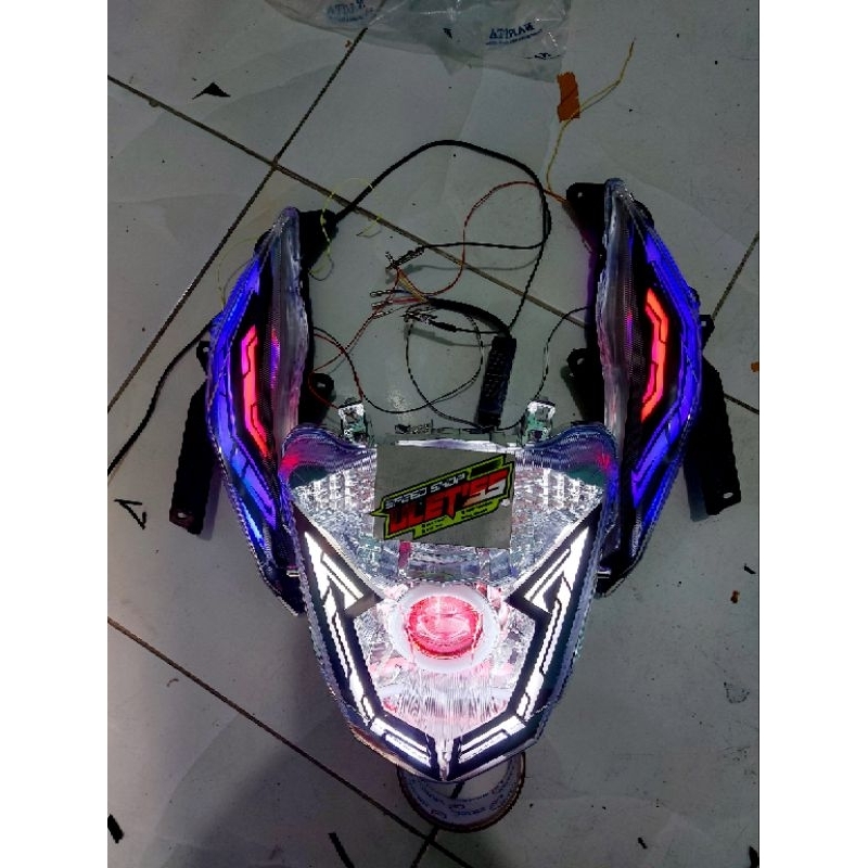 Jual paket sein running plus reflektor lampu depan honda beat eco , esp ...