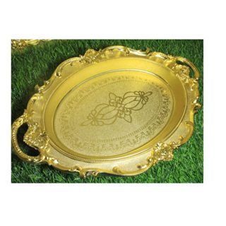 Jual (KIM) Nampan Gold Acara Nikahan Ulang Tahun Nampan Makanan Buah ...