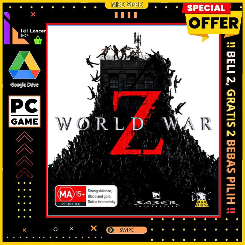 Jual World War Z - PC LAPTOP GAMES - CARA INSTALL MUDAH! | Shopee Indonesia