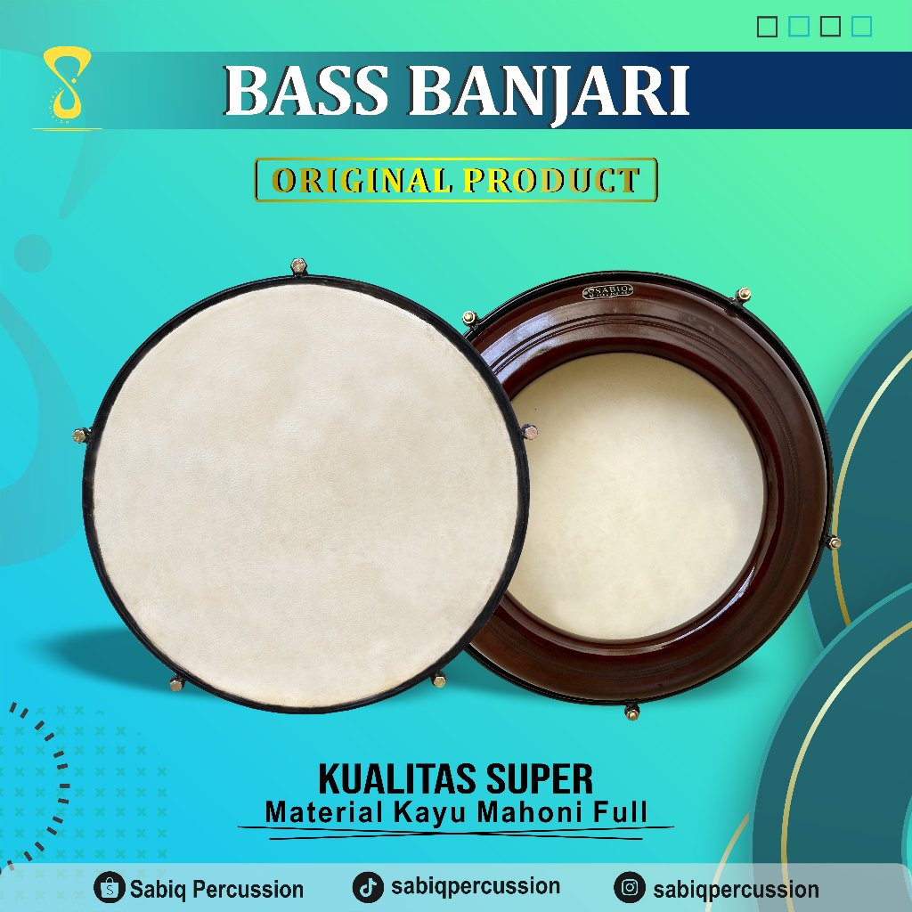 Jual BASS BANJARI ORIGINAL PRODUK SABIQ PERCUSSION 14 inc & 16 inc ...