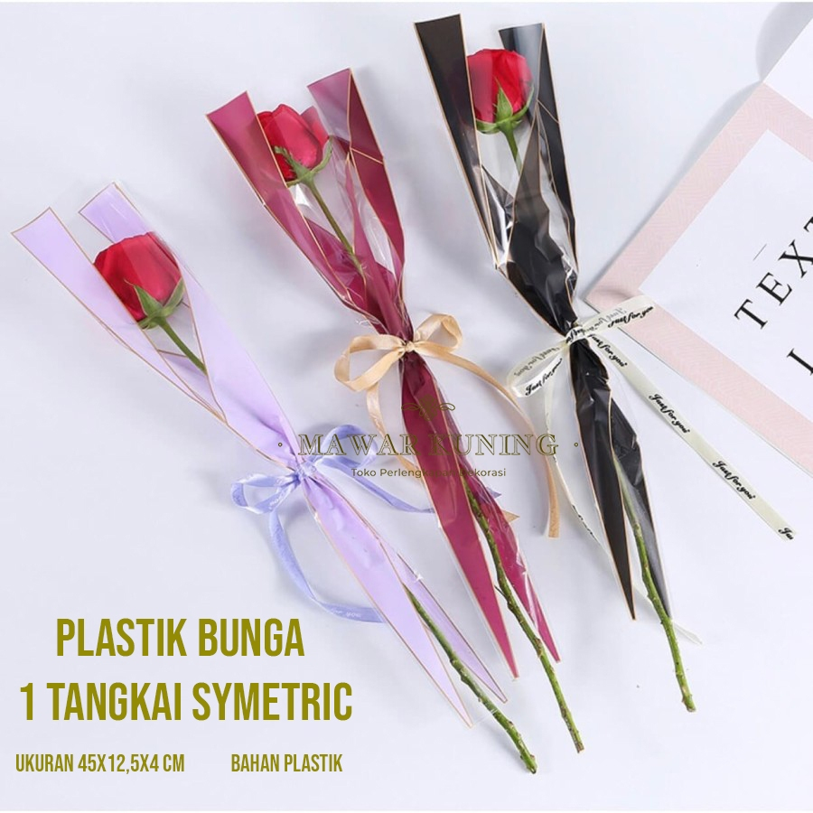 Jual [ 10 Pcs ] Plastik Bunga 1 Tangkai Symetric / Symetric Flower ...