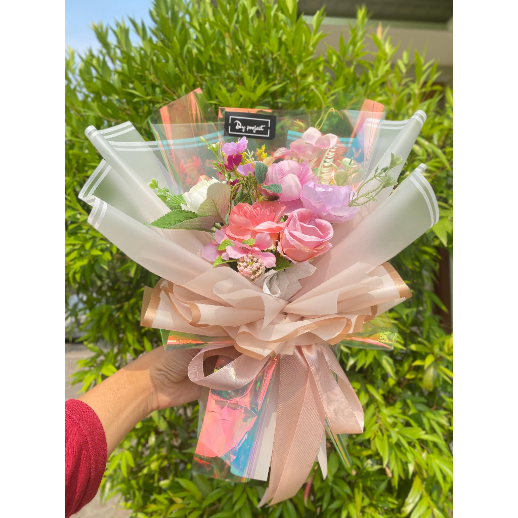 Jual Buket Bunga Buket Bunga Artificial Buket Ultah | Shopee Indonesia