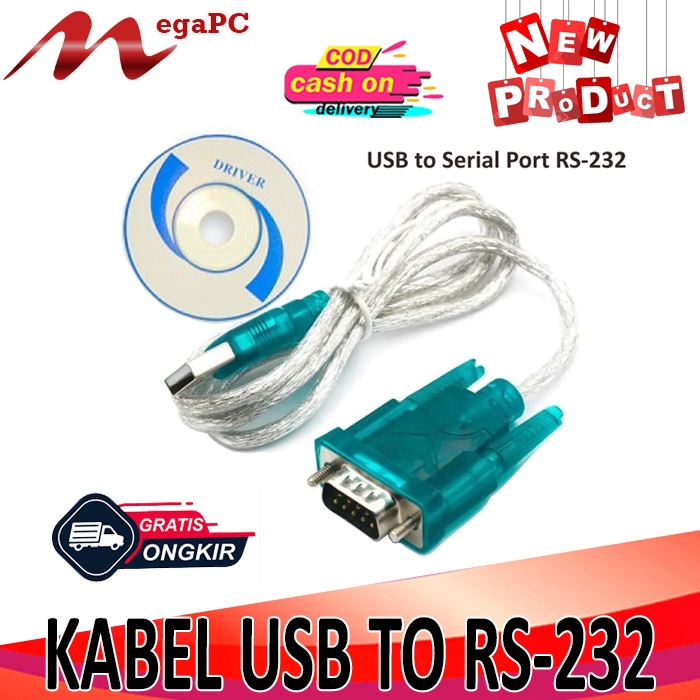 Jual Kabel USB To Serial Port RS-232 DB9 | Shopee Indonesia
