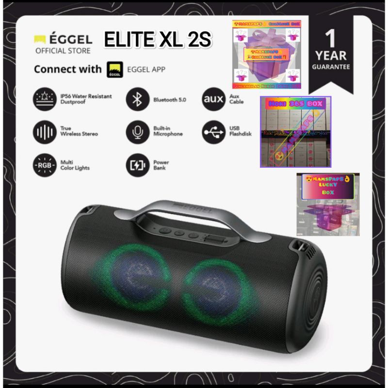 Jual EGGEL ELITE XL 2S RGB MULTI COLOUR LIGHT TWS WATERPROOF CONNECT EGGEL APP SETTING | Shopee ...