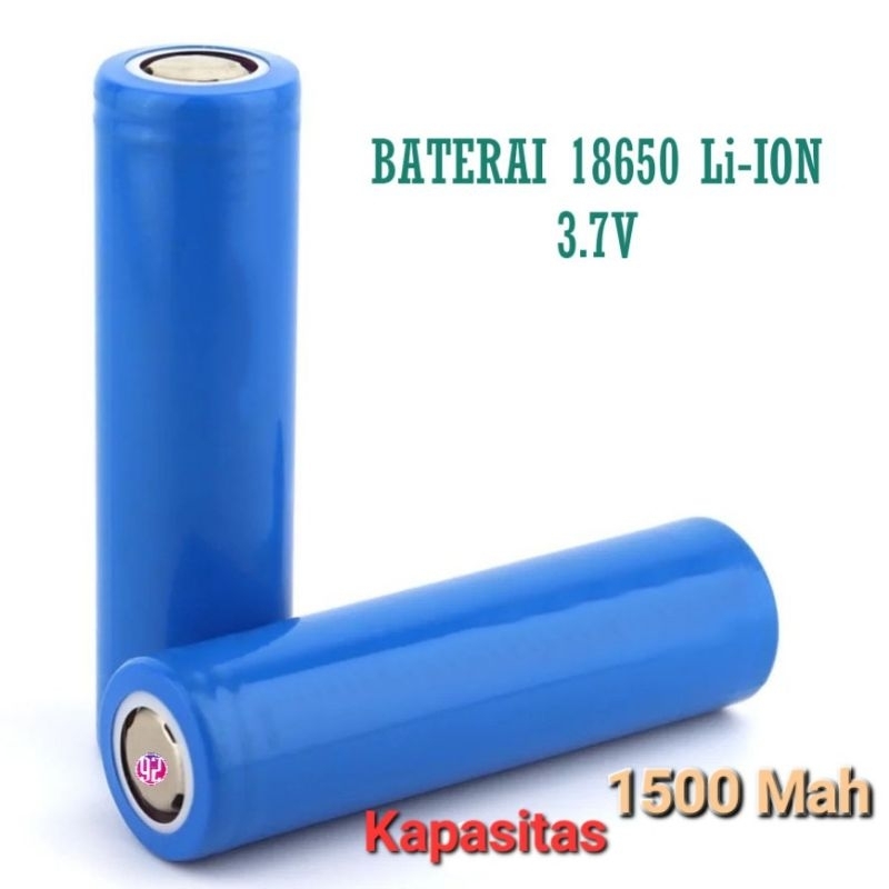 Jual Batre Rechargeable Battery 1500mAh Baterai type 18650 Batere isi ulang | Shopee Indonesia