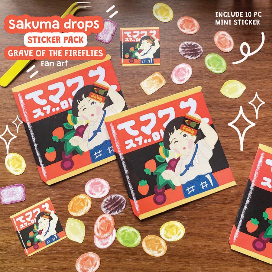 Jual Sakuma drops sticker pack - stiker ghibli | Shopee Indonesia