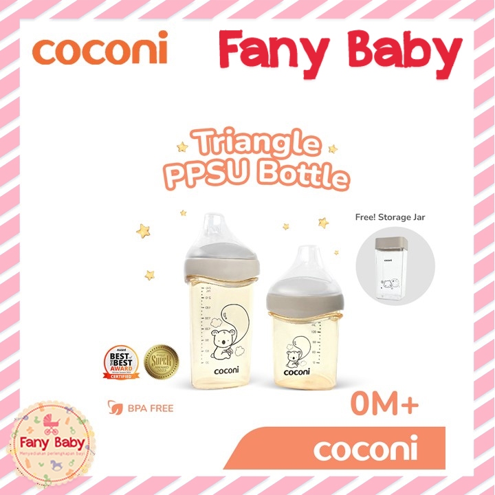 Jual COCONI TRIANGLE FEEDING BABY BOTTLE PPSU | Shopee Indonesia