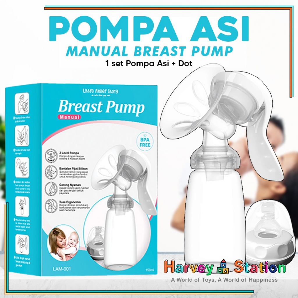 Jual Pompa ASI Manual Breast Pump Botol Dot Susu Bayi BPA FREE Murah ...