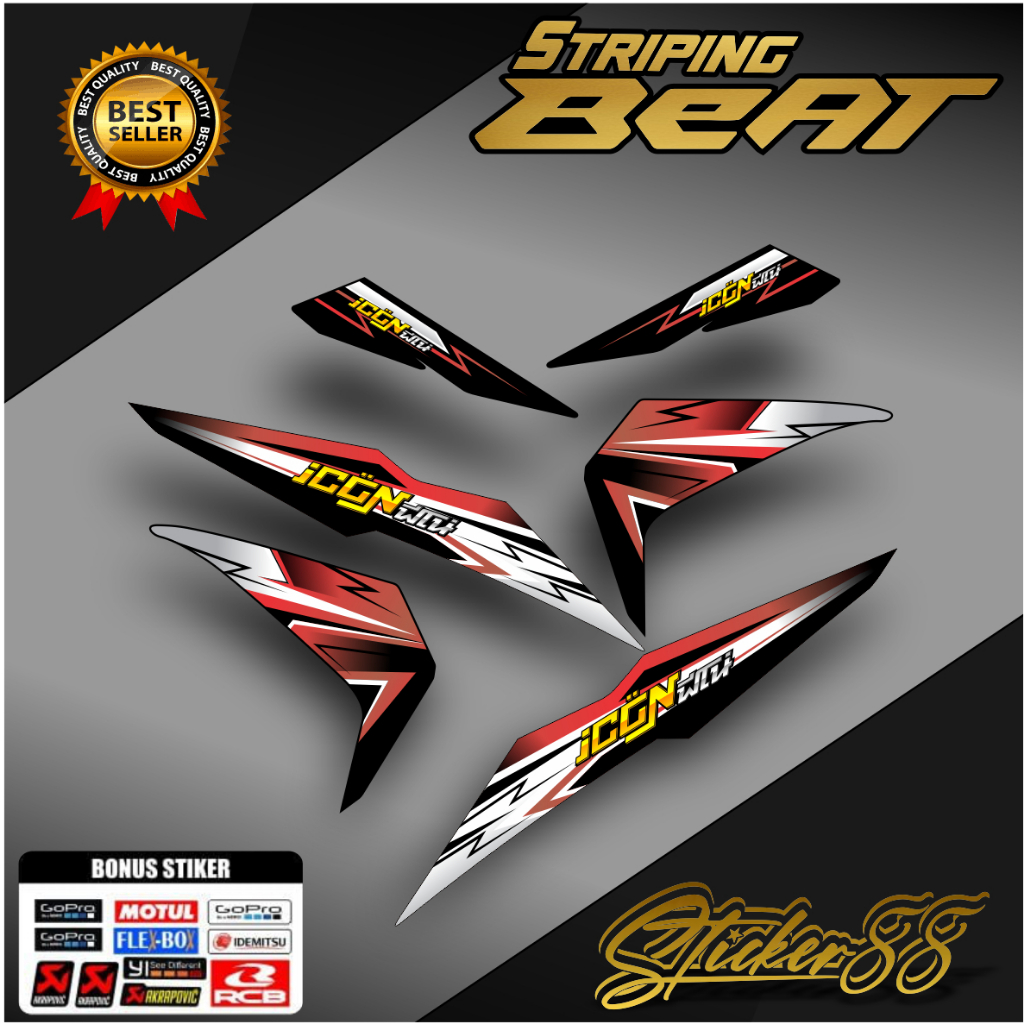 Jual STRIPING HONDA BEAT ESP 2016-2019 GRAFIS ICON THAILAND COSTUM ...