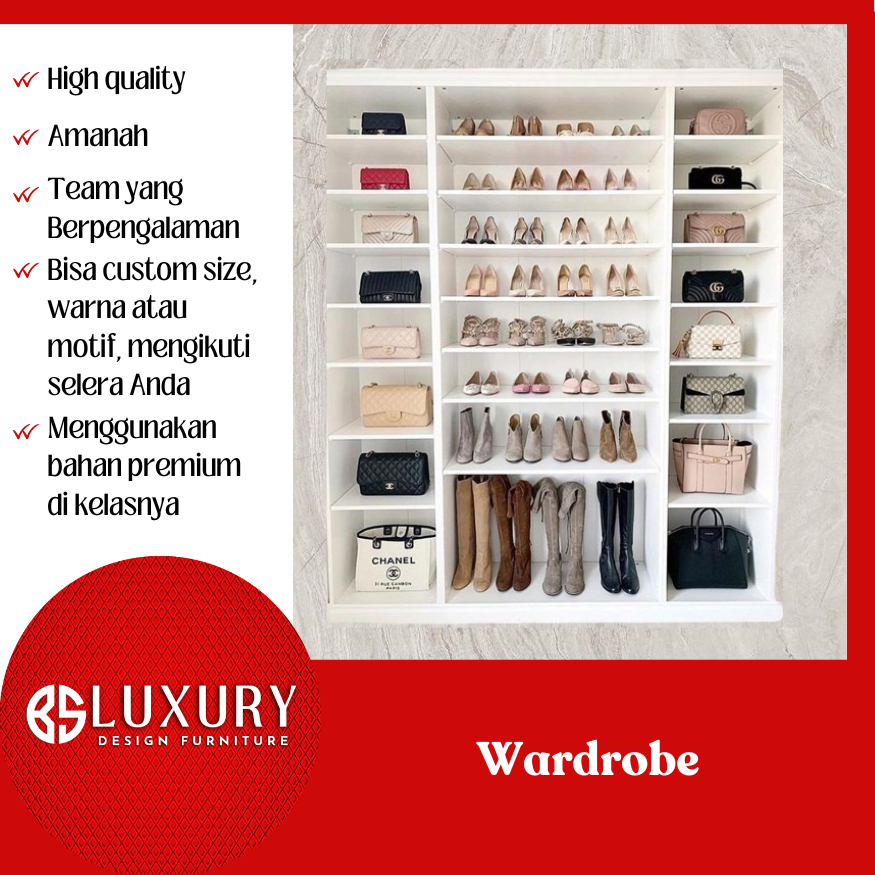 Jual Lemari Origanizer Display Tas Dan Pakaian Rak Display Baju dan Tas ...