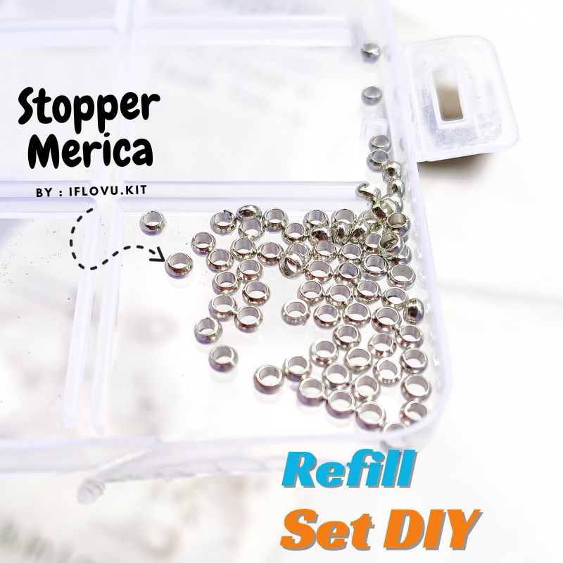 Jual Stopper Merica Biji Lada Refill Set DIY Set Manik By iflovu kit ...