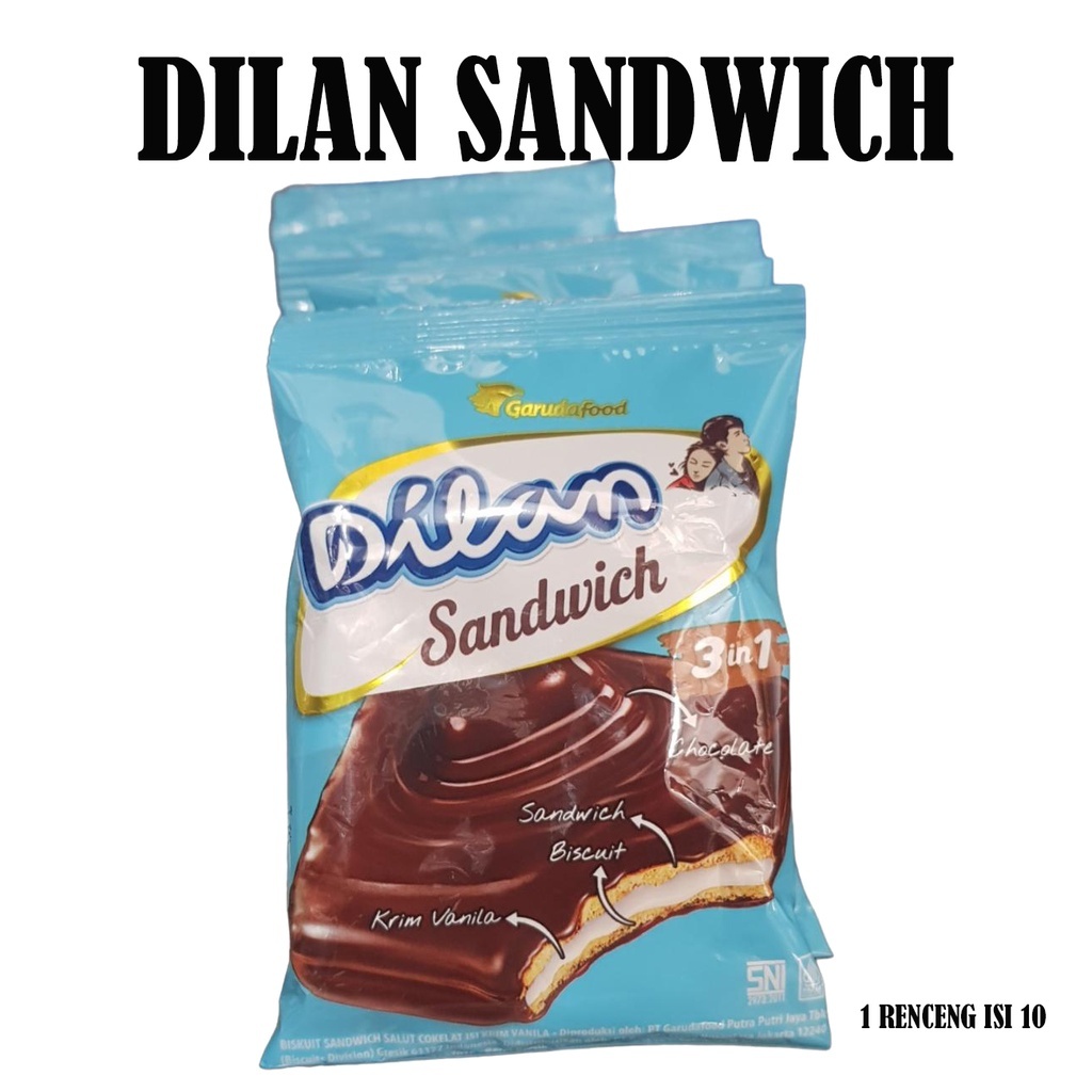 Jual DILAN SANDWICH 3 IN 1 RENCENG ISI 10 | Shopee Indonesia