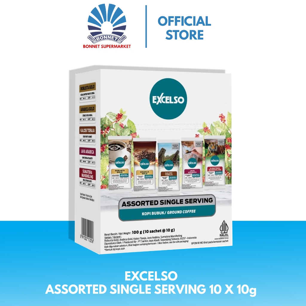Jual Excelso Assorted Single Serving 100gr ( 10 X 10gr ) | Shopee Indonesia