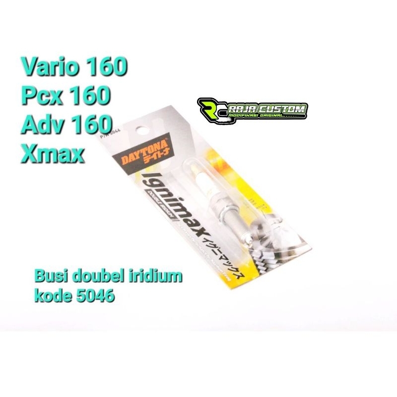 Jual BUSI DOUBLE IRIDIUM DAYTONA VARIO 160 PCX 160 ADV 160 CBR250RR XMAX 250 PCX160 HYBRID NEW ...