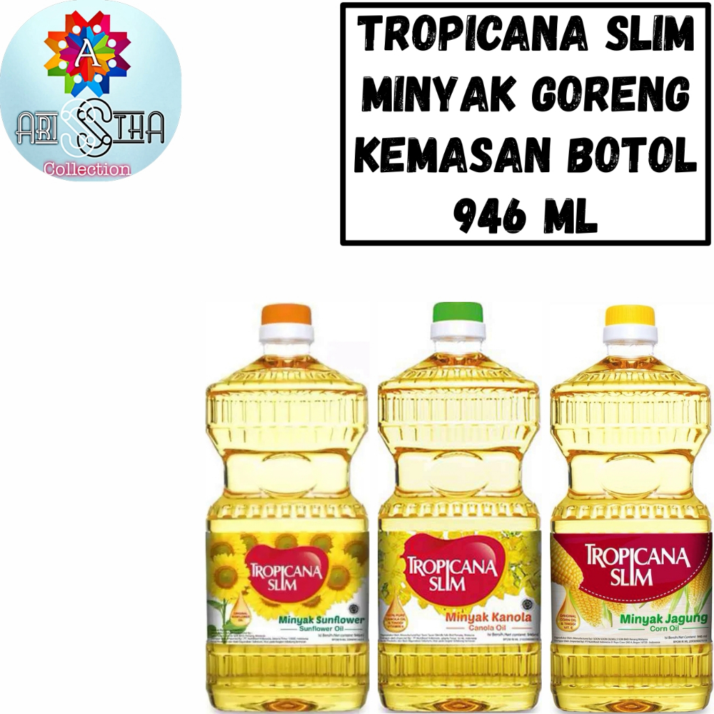 Jual Tropicana Slim Minyak Goreng Kemasan Botol 946 ML Jagung Sunflower Kanola | Shopee Indonesia
