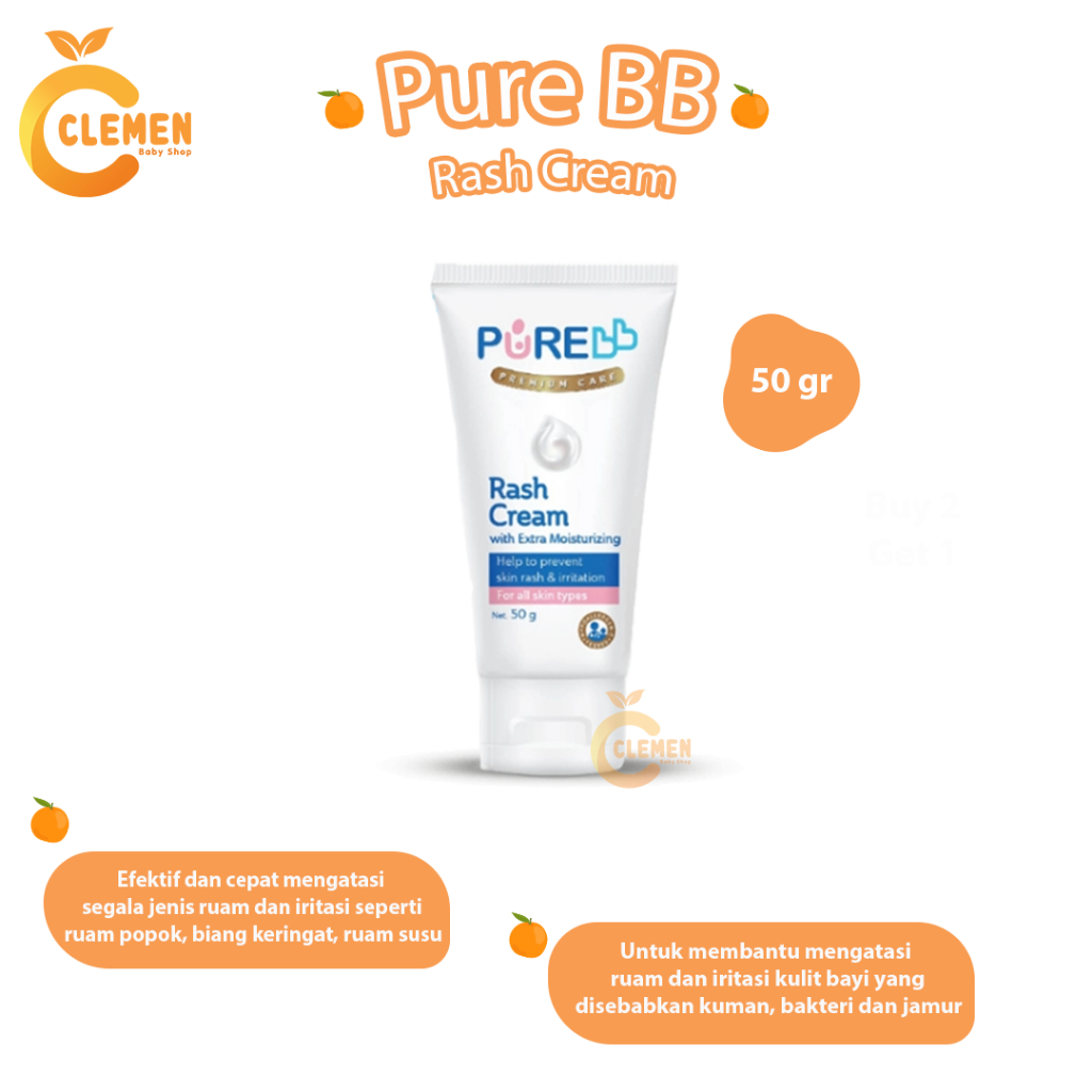 Jual Pure BB Rash Cream 50gr | Shopee Indonesia